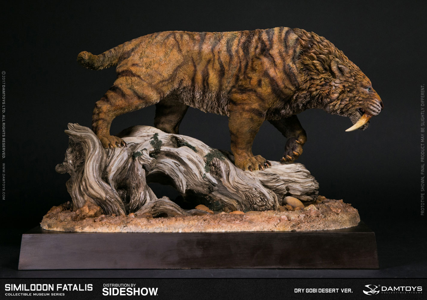 Smilodon Fatalis Dry Gobi Desert Version Statue by Damtoys | Sideshow ...