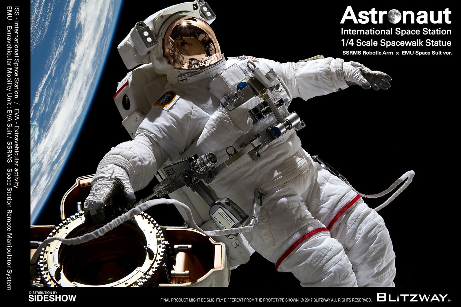 The Real Astronaut ISS EMU ver Quarter Scale Figure by Blitz | Sideshow ...