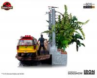 Jurassic Park T-Rex Attack Set B Statue by Iron Studios | Sideshow ...