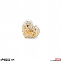 Marvel Spider-Heart Silver and Gold Bead - Large | Sideshow Collectibles