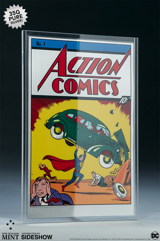 Action Comics #1 35g Pure Silver Foil | Sideshow Collectibles