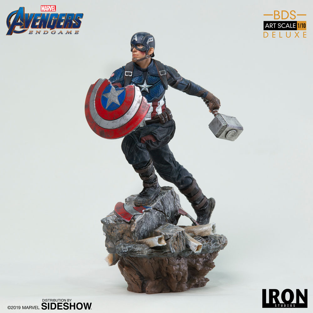 Marvel Captain America (Deluxe) Statue by Iron Studios | Sideshow ...