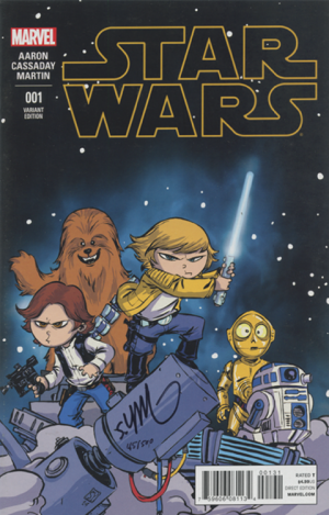 Star Wars #1 Variant Cover signed by Scotty Young | Sideshow Collectibles