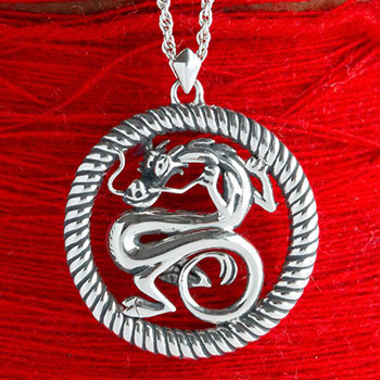 Mushu Medallion Silver Necklace by RockLove Sideshow Collectibles