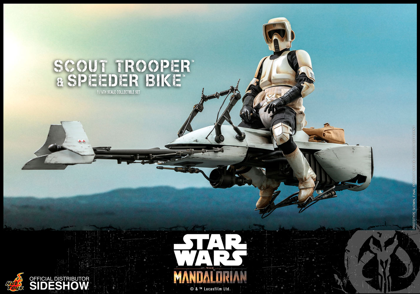 Scout Trooper and Speeder Bike Sixth Scale Figure Set | Sideshow ...