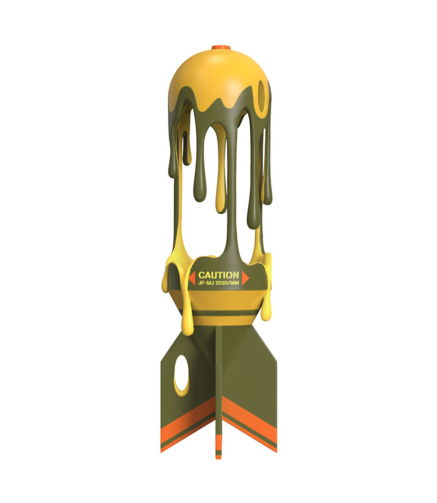 Melting Missile Polystone Statue by Jason Freeny | Sideshow Collectibles