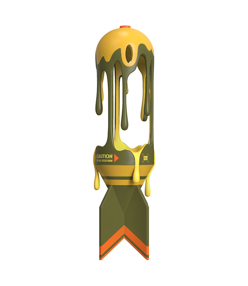 Melting Missile Polystone Statue by Jason Freeny | Sideshow Collectibles