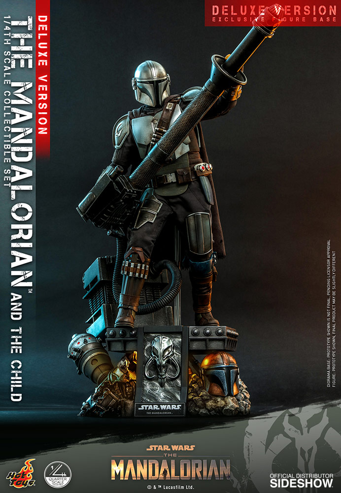 The Mandalorian and The Child Quarter Scale Collectible Set by Hot Toys ...