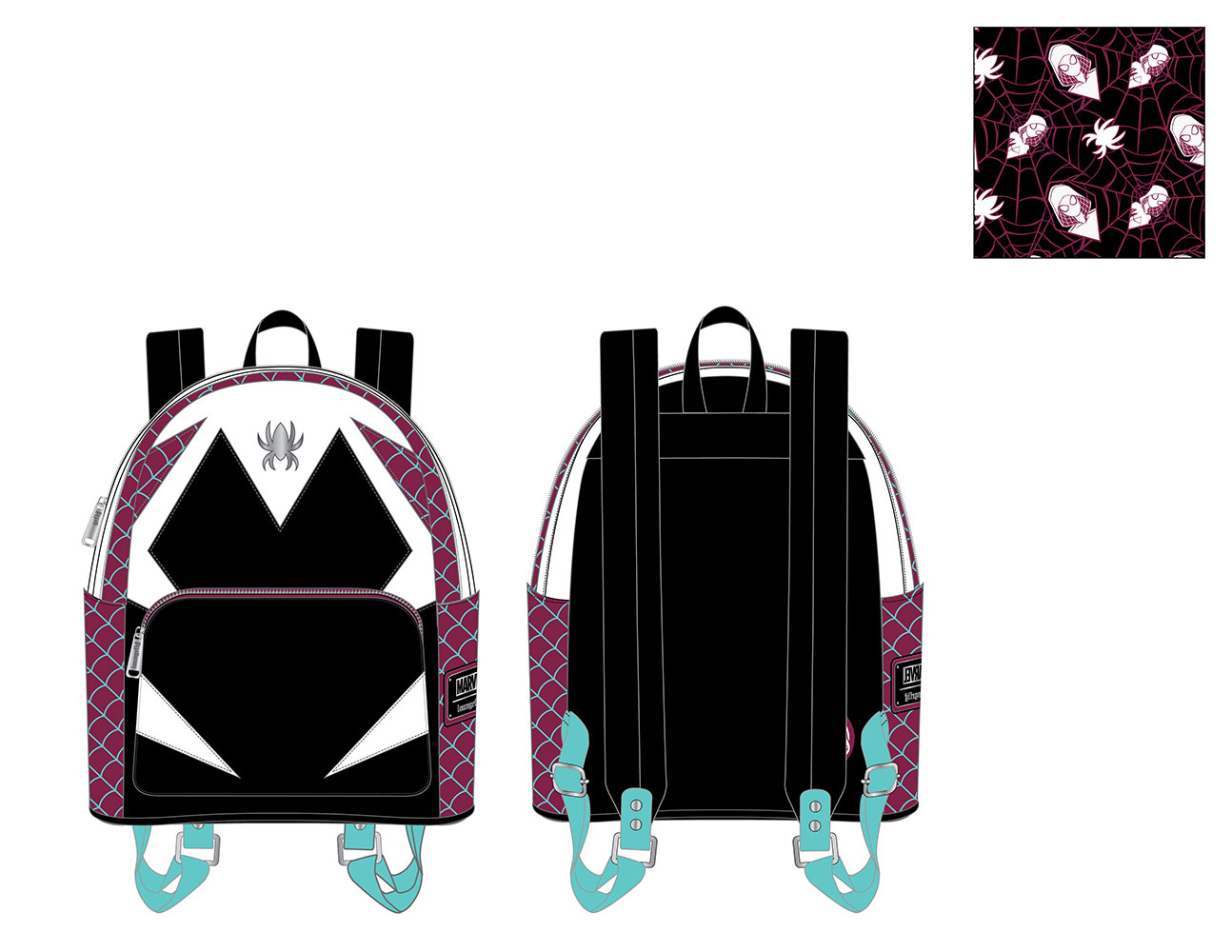 Spider-Gwen Cosplay Mini Backpack by Loungefly | Sideshow Collectibles