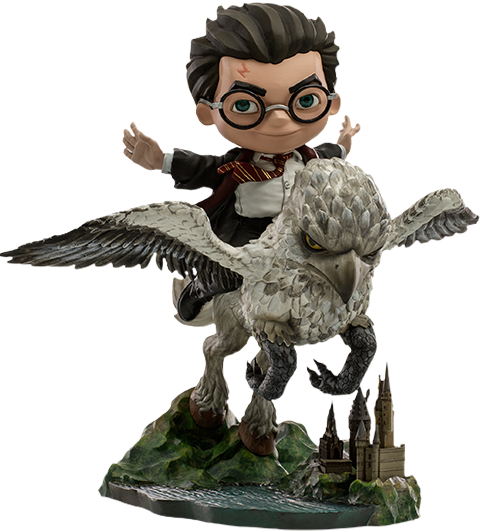 Harry Potter & Buckbeak Mini Co. Collectible Figure by Iron Studios ...
