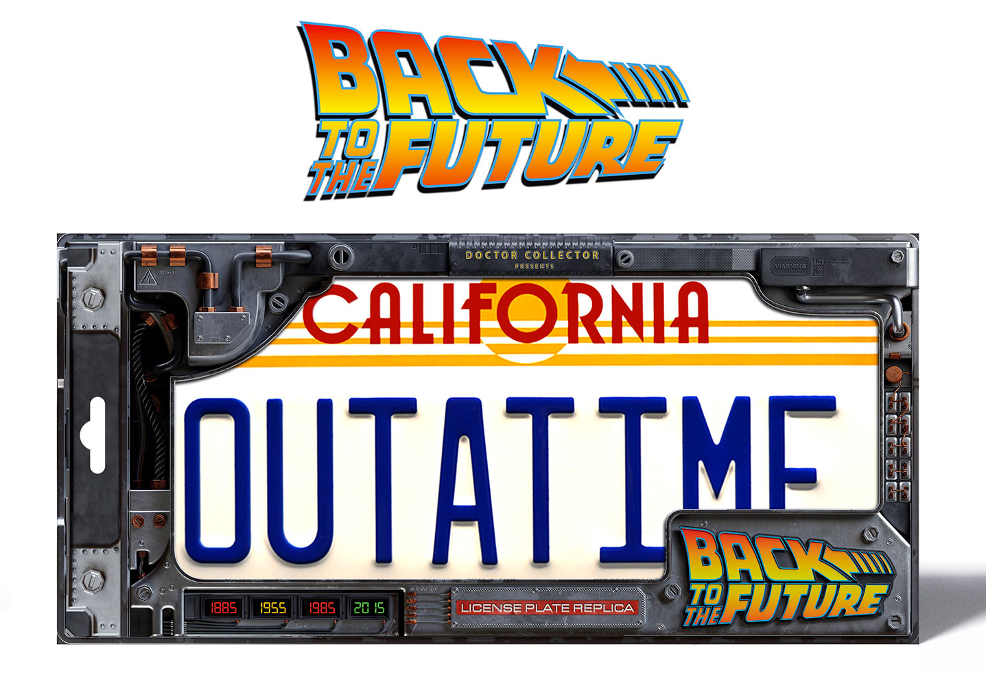 Back to the Future OUTATIME License Plate Replica | Sideshow Collectibles