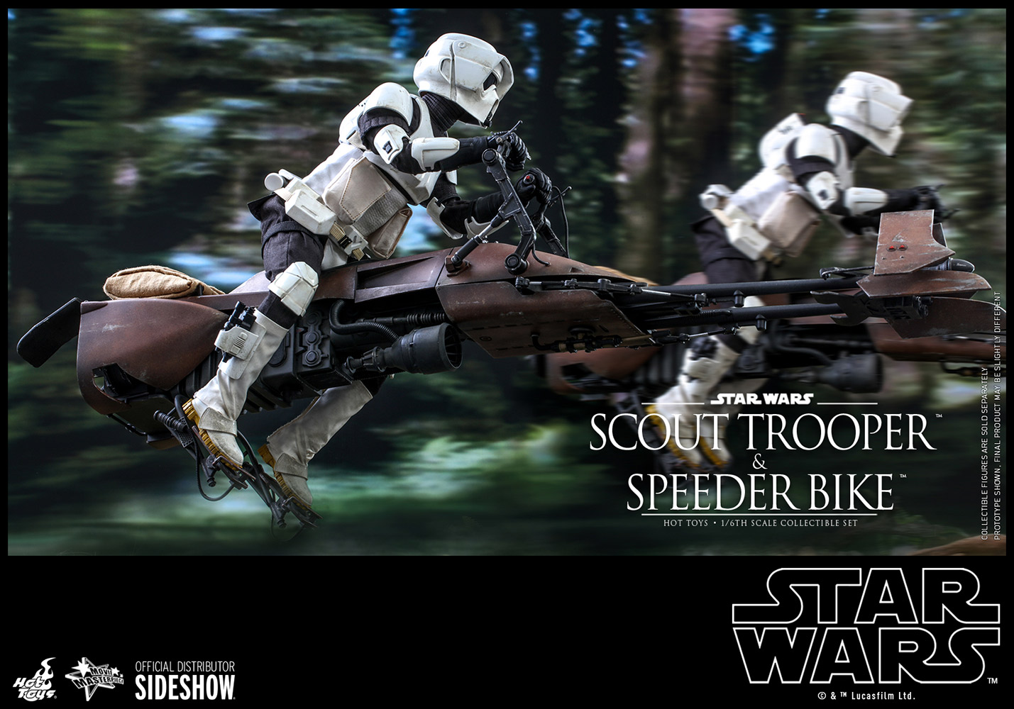 Scout Trooper™ and Speeder Bike™ Sixth Scale Collectible Set by Hot ...