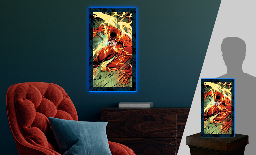 The Flash LED Mini-Poster Light by Brandlite | Sideshow Collectibles