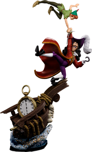 The Peter Pan VS Hook 1:10 Art Scale Statue by Iron Studios | Sideshow ...